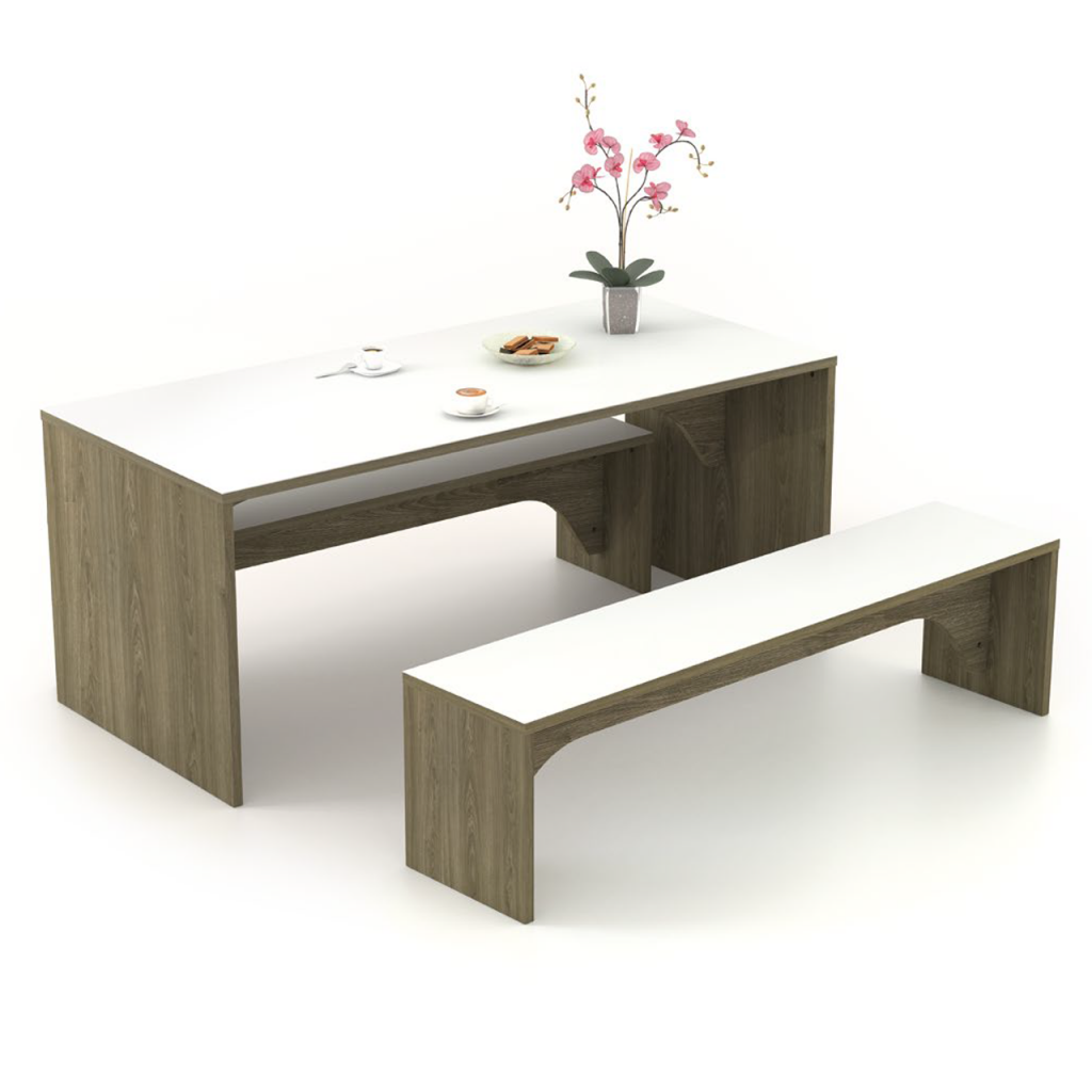 Ensemble table + bancs - SHARE - HOLI.E Concept